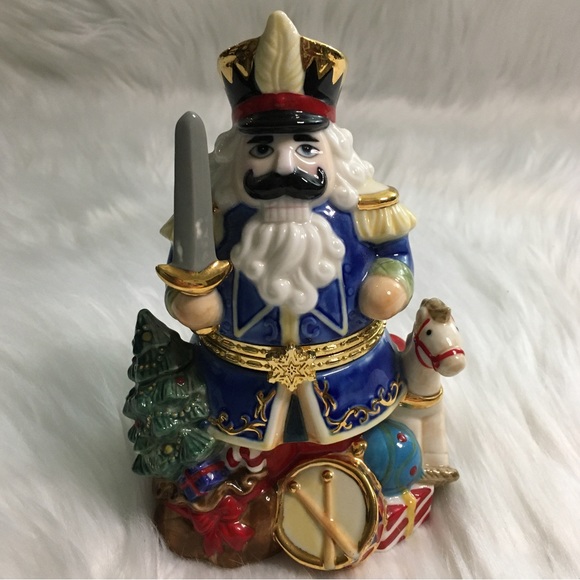 Traditions | Accents | Traditions Porcelain Vintage Nutcracker Box ...